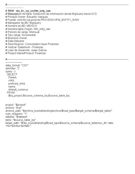 Asignamientos De Codigos Raw Mxfinicpseentyraw Descripción De Tabla Extracción De