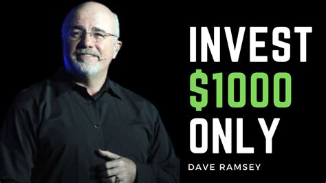 Dave Ramsey How To Invest For Beginners Youtube