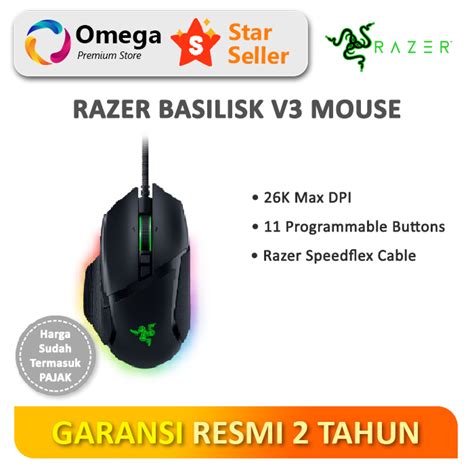 Jual Razer Basilisk V Ergonomic Gaming Mouse Shopee Indonesia