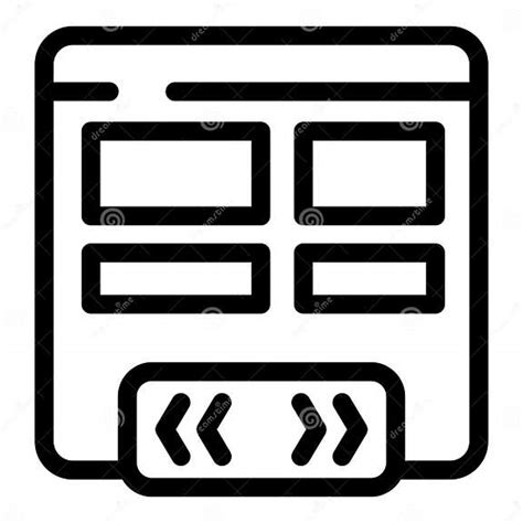 Web Design Interface Showing Website Content Management System Stock Illustration Illustration