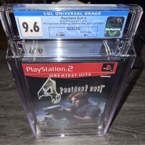 Resident Evil 4 Greatest Hits Sony Playstation 2 Ps2 Sealed Graded Cgc