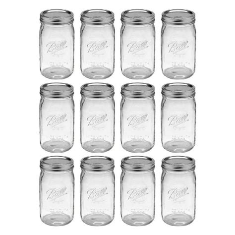 12 Oz Glass Jars Lids