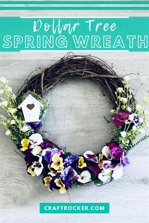 Dollar Tree Spring Wreath Diy Spring Wreath Spring Wreath Dollar
