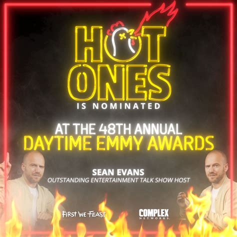 Deidre Davis On Linkedin First We Feasts Hot Ones Host Sean Evans Is Nominated For Outstanding