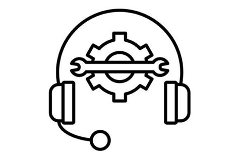 Tech Support Outline Icon Graphic By Mahi Icons Creative Fabrica