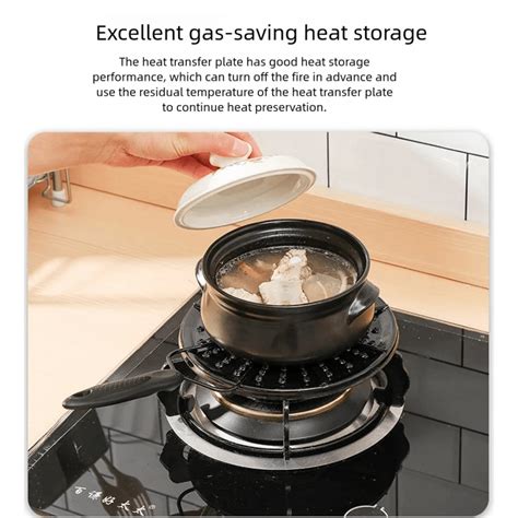 1pc Black Iron Heat Diffuser Plate Uniform Conduction Heating Plate