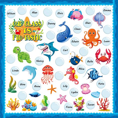 Buy 75 Pcs Under The Sea Bulletin Board Set Ocean Creatures Educational