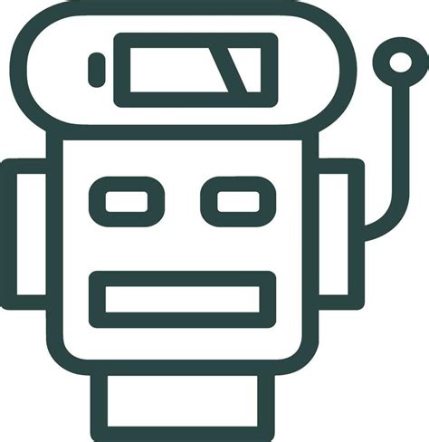 Artificial Intelligence Icon Symbol Vector Image Illustration Of The
