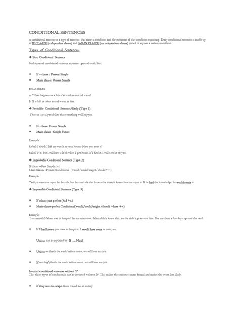 Conditional Sentences Pdf Cognitive Science Syntax