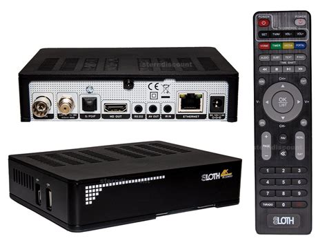 Opticum Sloth 4K Combo DVB S2 X C T2 UHD RECEIVER LAN IPTV PVR USB