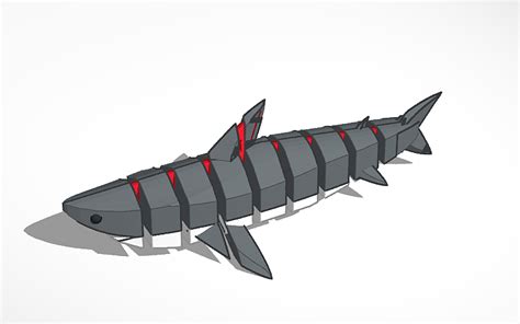 3d Design Flexible Shark Tinkercad