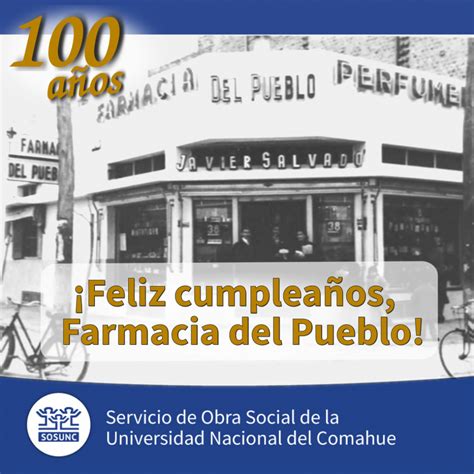 ¡feliz Cumpleaños Farmacia Del Pueblo Sosunc