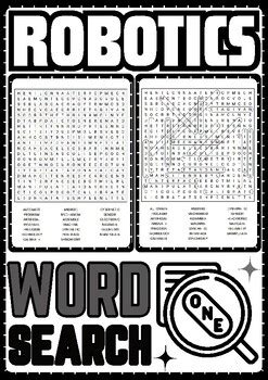 ROBOTICS Word Search Puzzle No Prep Activity Worksheet Morning Work By Mr URE