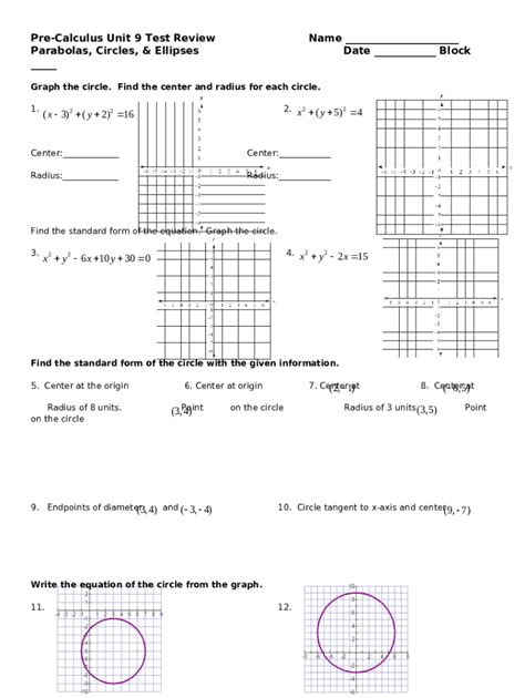 Identify The Center And Radius Of Each Then Sketch The Graph Doc Template PdfFiller