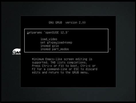 Itadmin01 Suse 12 3 GRUB2 Single User Mode