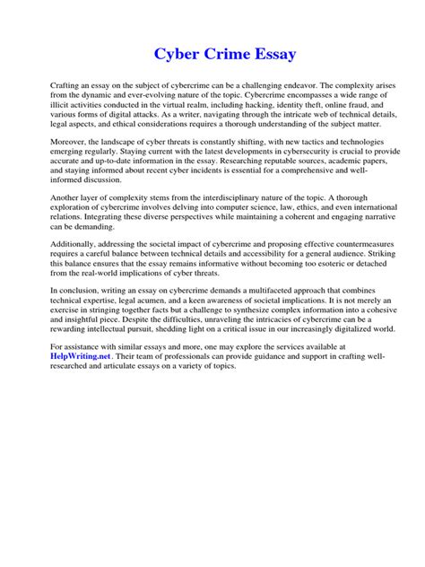 Cyber Crime Essay Download Free Pdf Cybercrime Swot Analysis