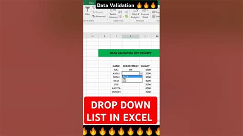 Data Validation Datavalidation Microsoft Office Msoffice Excel Trend Viralshort Shorts