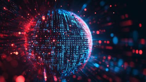 abstract on digital data background exploring network and technology