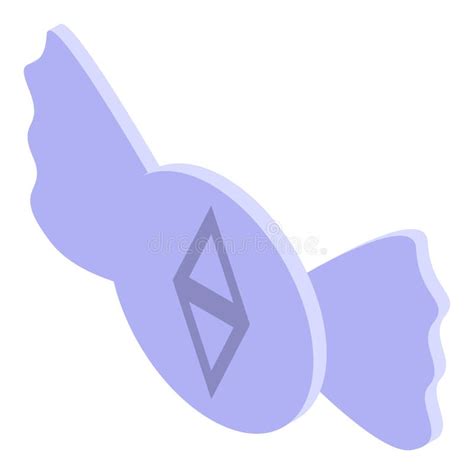 Wrapped Cryptocurrency Candy Flying Showing Synthetic Token Symbol Stock Illustration