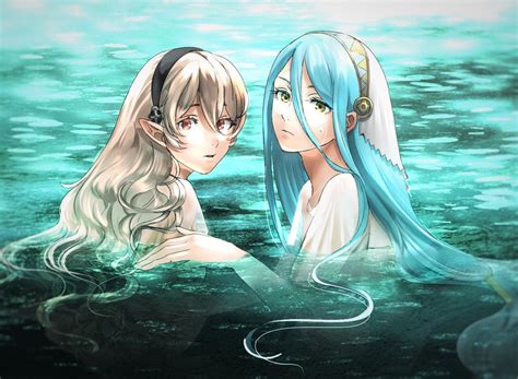 Corrin Corrin And Azura Fire Emblem And 1 More Drawn By Bavaa