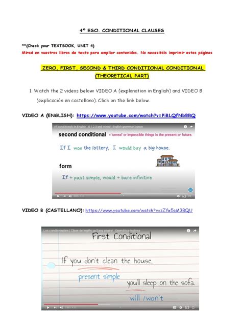 4º eso conditional week 7 pdf