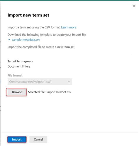 Import Terms Into The Term Store In Sharepoint