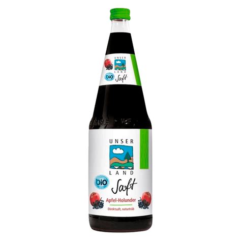 UNSER LAND Bio Saft Apfel Holunder 1l Bei REWE Online Bestellen
