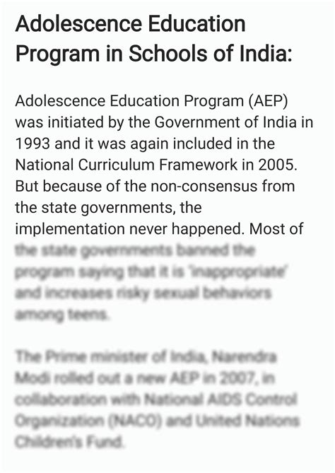 Solution Importance Of Sex Education In Schools Of India Studypool