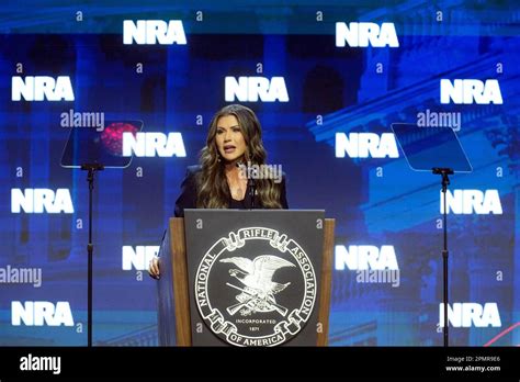 South Dakota Gov Kristi Noem Speaks At The National Rifle Association