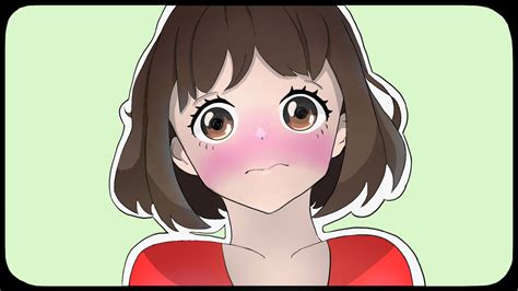 Cute Girl Blushing By Upstairsrice01 On Deviantart