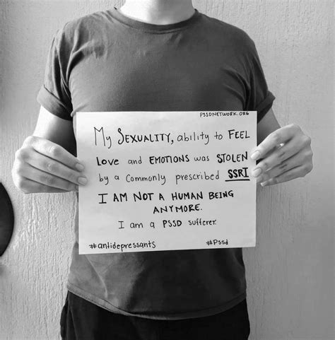 Photo Campaign Antidepressant Induced Post SSRI Sexual Dysfunction