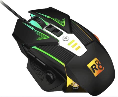 Reegee Rgb Game Mouse 7200 Dpi 6 Buttons 5 Backlit Modes Support Diy Keybind And Rapid Fire
