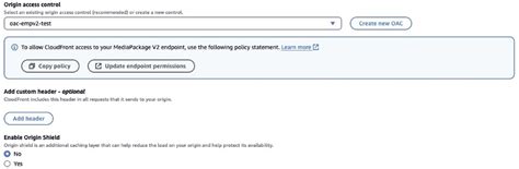 Restrict Access To Aws Elemental Mediapackage V2 Using Origin Access Control Networking