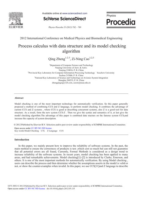 Pdf Process Calculus With Data Structure And Its Model Checking Algorithm