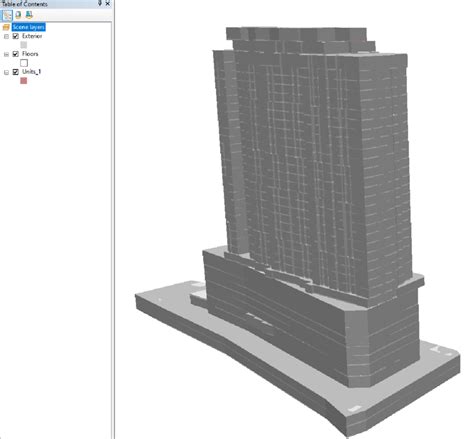 3d Model Of Building Visualised In Arcscene Download Scientific Diagram
