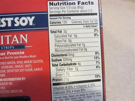 seitan nutrition