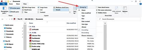 Unknown Accidental Reorganisation Of File Explorer Folder Contents Windows Forums