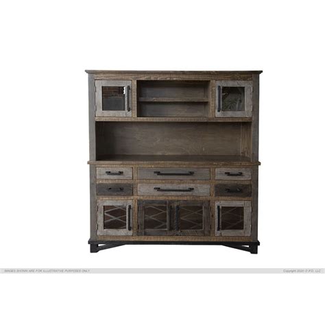 Furniture Barn Loft Brown Buffet And Hutch
