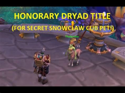 Dryad Wow