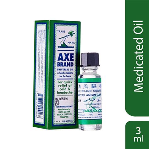 Axe Brand Universal Medicated Oil Singapore 3ml Bd