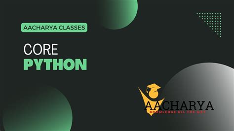 Core Python Class Dynamic Typing In Python YouTube