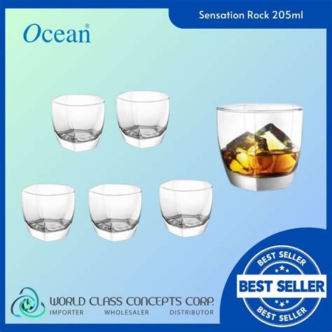 Ocean Glassware Sensation Rock Tumbler 205ml 7 14oz Set Of 6 Wccc