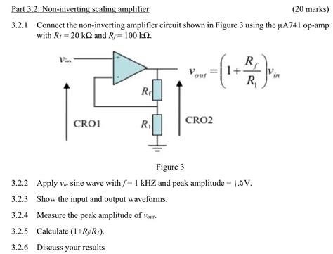 Solved Part 32 Non Inverting Scaling Amplifier 20 Marks