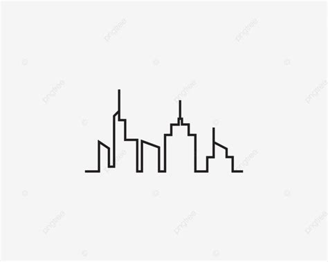 現代城市天際線輪廓外部符號 向量 大綱 外部的 象徵向量圖案素材免費下載，png，eps和ai素材下載 Pngtree