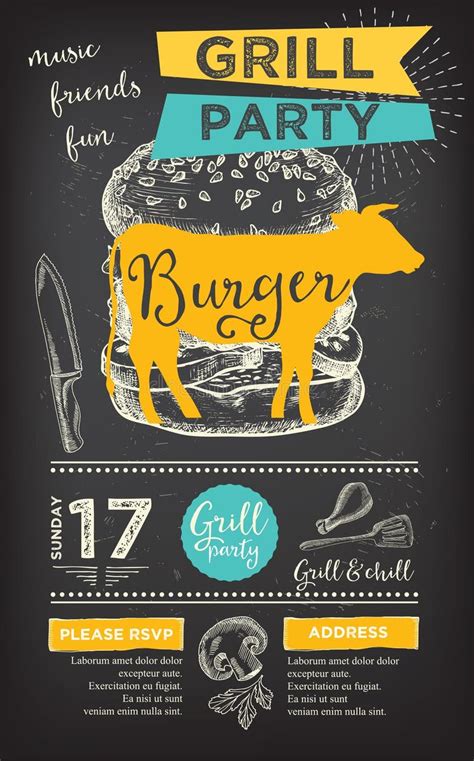 Bbq Menu Design Template Stock Illustrations 10520 Bbq Menu Design