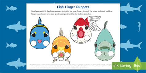 Fish Themed Finger Puppets Teacher Made Twinkl