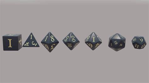 Rpg Dice Asset 3d Model By Estchho