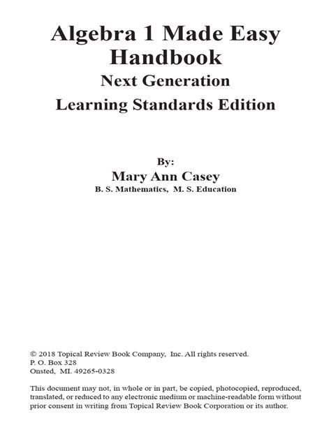 Alg 1 Made Easy Next Gen Pdf Inequality Mathematics Mathematical Objects