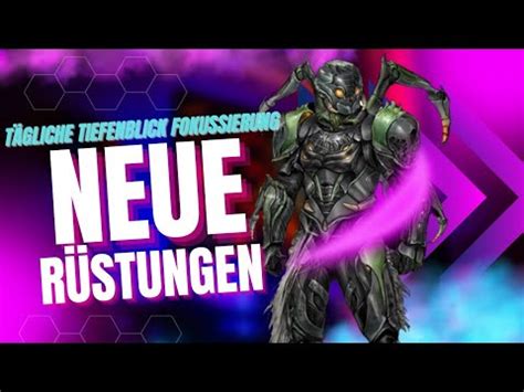 TÄGLICH TIEFENBLICK FOKUSSIERUNG VON WAFFEN NEUE KRASSE RÜSTUNGSSETS