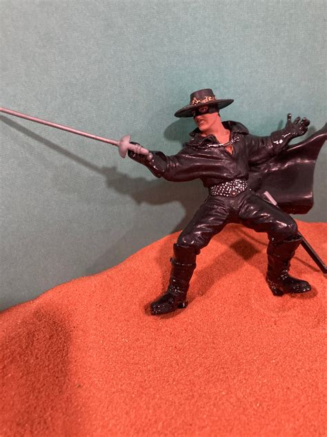 Miniature Zorro Toy Figure Suzys Play Therapy Toybox